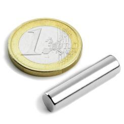 Stavmagnet 6,35x25,4 mm | Styrka: 1,70 kg | Lagervara